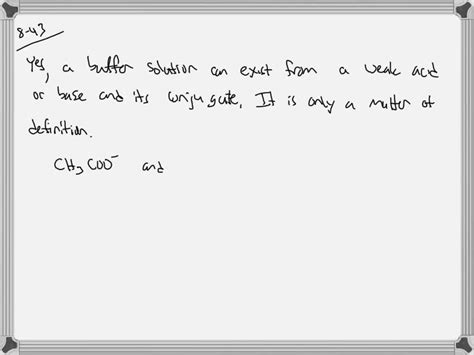 SOLVED A Buffer Is Composed Of A Weak Acid And Its Base