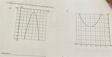 [answered] 3 Write An Equation For The Graphs In Graphing Form Y A Kunduz