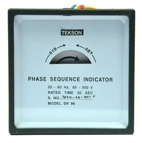White Portable Tekson Phase Sequence Indicator For Industrial At Piece In New Delhi