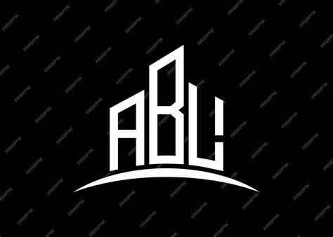 Premium Vector Letter Abl Building Vector Monogram Logo Design Template Building Shape Abl Logo