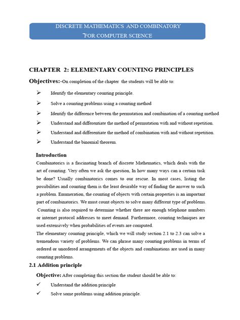 discrete and combinatorics math 2052 hand out pdf set mathematics permutation