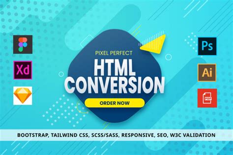 Convert Xd To Html Figma To Html Psd To Html Bootstrap By Igoriron Fiverr