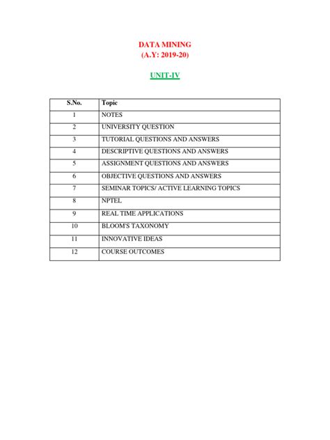 Data Mining Unit Iv Pdf Cluster Analysis Outlier