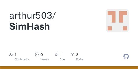 GitHub Arthur503 SimHash