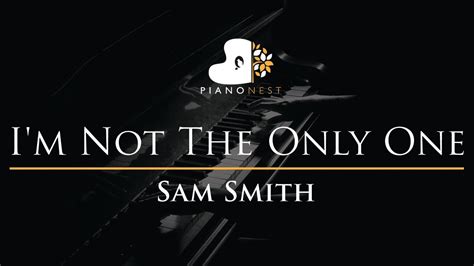 Sam Smith Im Not The Only One Piano Karaoke Instrumental Cover