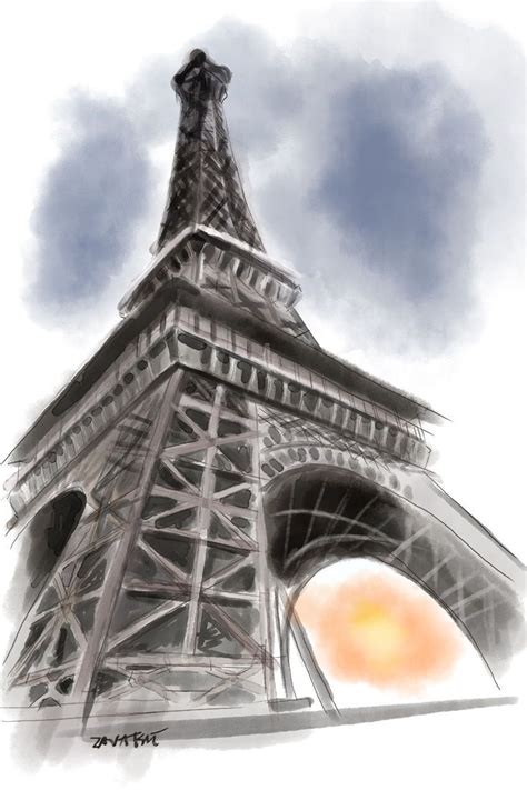 How To Draw The Eiffel Tower Step By Step Drawing Guide By Duskeyes969 Artofit