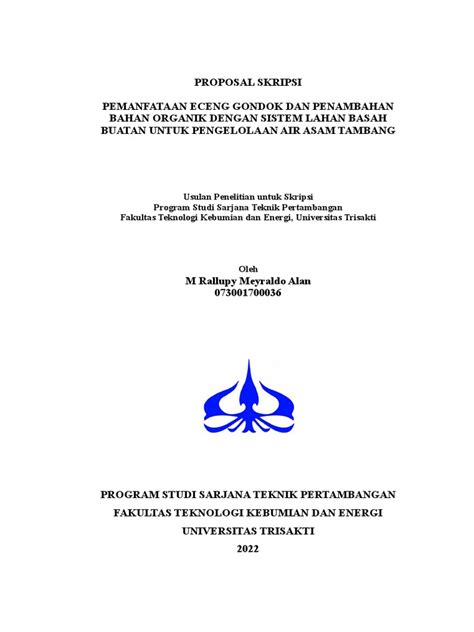 Template Proposal Skripsi 2019 Pdf