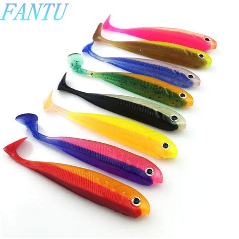 Fantu 2018 New Fishing Leurre Souple Silicone Baits 76g10cm Double
