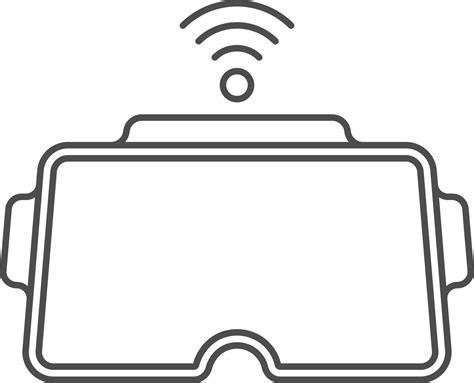 Smart Goggle Icon In Black Outline 24198152 Vector Art At Vecteezy