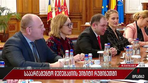 საპარლამენტო დელეგაციის ვიზიტი რუმინეთში Youtube