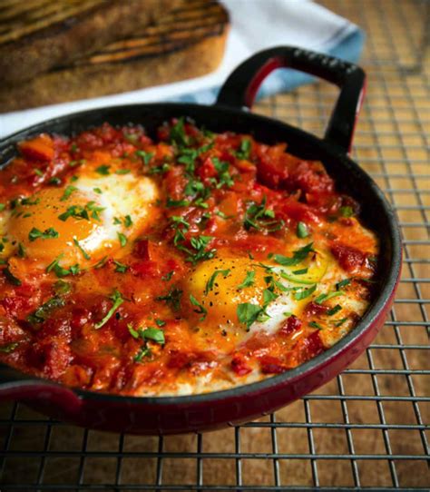 Baked Eggs Spanish Style