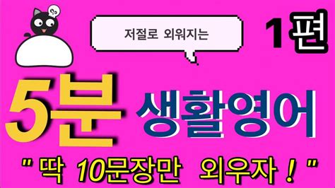 저절로 외워지는 5분 생활영어 필수표현 Youtube