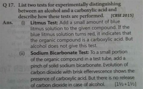 How Can We Distinguish Ethanoic Acid And An Ethanol Using Their