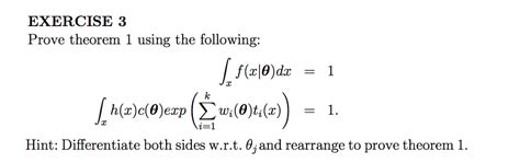 Solved Exercise 3 Prove Theorem 1 Using The Following に