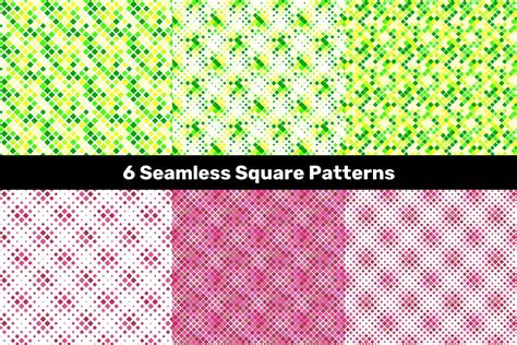 Seamless Square Patterns Graphic By Davidzydd Creative Fabrica