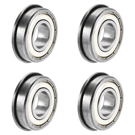 Uxcell Fr8zz Rodamiento De Bolas Con Brida 12 X1 18 X516 Rodamientos