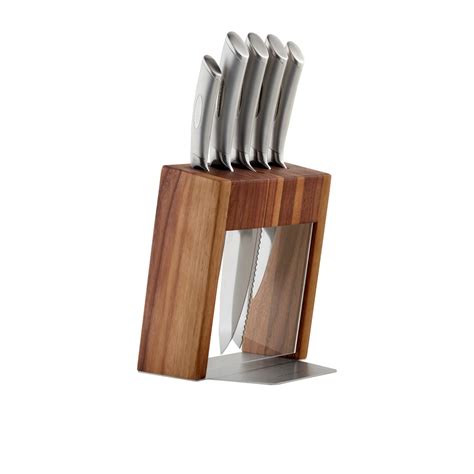 Scanpan Classic Steel 7pc Knife Block Set Kitchen Warehouse™