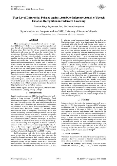 Pdf User Level Differential Privacy Against Attribute Inference