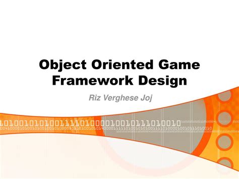 Ppt Object Oriented Game Framework Design Powerpoint Presentation