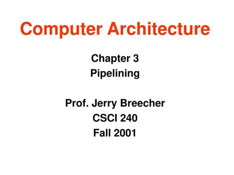 Ppt Computer Architecture Powerpoint Presentation Free Download Id