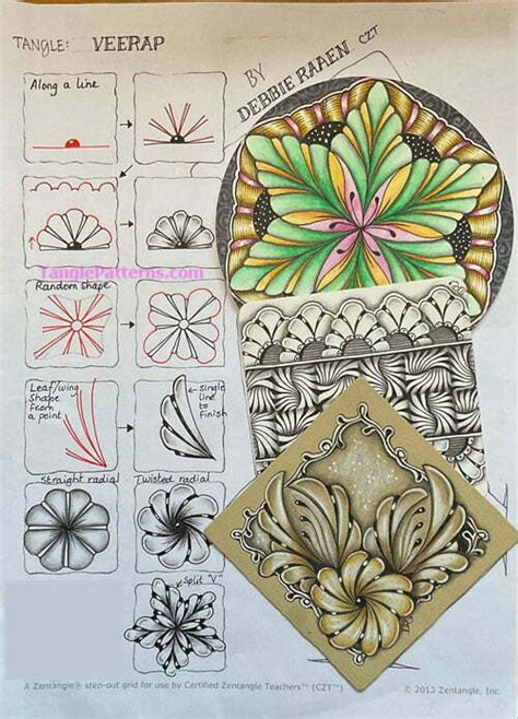 How To Draw VEERAP TanglePatterns Com How To Draw VEERAP TanglePatterns Com
