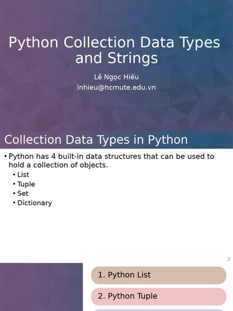 B130506 Python Collection Data Types And String Pdf Python Programming Language