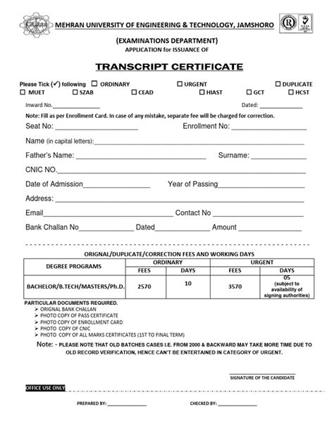 Transcript Certificate 2 Pdf