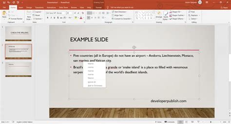 Check Spelling In Your Presentation In PowerPoint PowerPoint Tutorials
