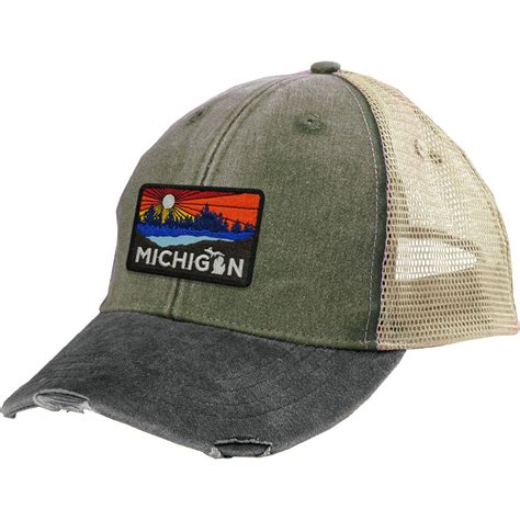 Michigan Lake Weathered Trucker Cap Mackite