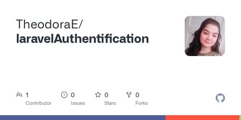 Github Theodoraelaravelauthentification