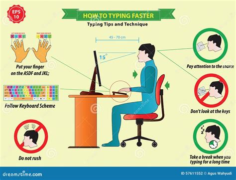 Typing Tips Stock Illustration Illustration Of Easy 57611552
