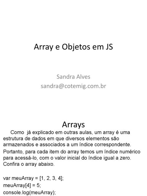 Array Aula0403 Pdf Script Java Engenharia De Software