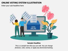 Online Voting System Illustration For PowerPoint And Google Slides PPT Slides