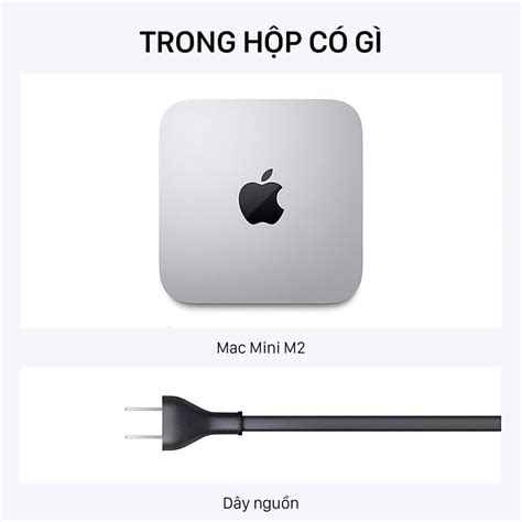 Mac Mini M2 8CPU 10GPU 8GB 256GB Silver MMFJ3SA A GEARVN COM