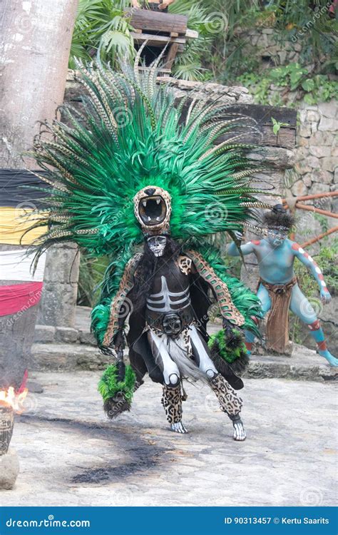 Young Man Dressed In Mayan Costume Stock Editorial Tribal Man Editorial