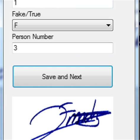 Signature Segmentation And Identification Interface Download