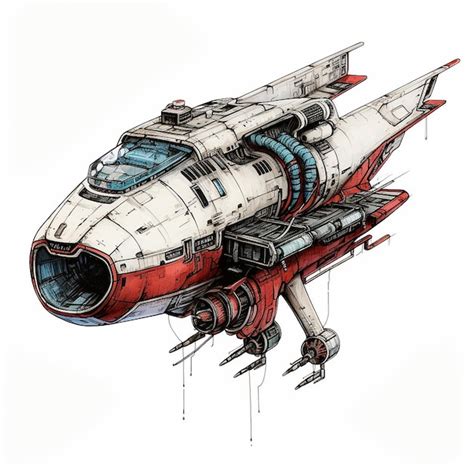 Premium Ai Image Spaceship Design