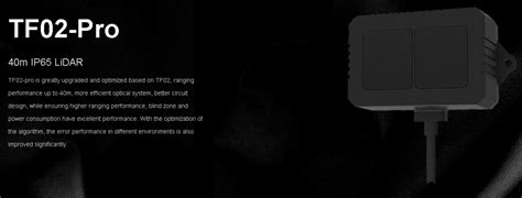 Tf02 Pro Lidar Distance Ranging Sensor For Drones Uav Uas Robots 40m Ip65 Lidar Darkoct02