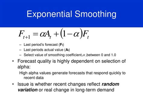 Ppt Exponential Smoothing Powerpoint Presentation Free Download Id