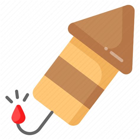Firecracker Rocket Banger Pyrotechnics Cracker Fireworks Confetti Icon Download On