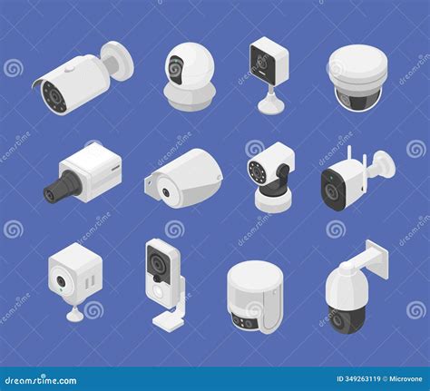 Security Camera Pixel Art 8 Bit Videcam Pixelated Vector Illustration