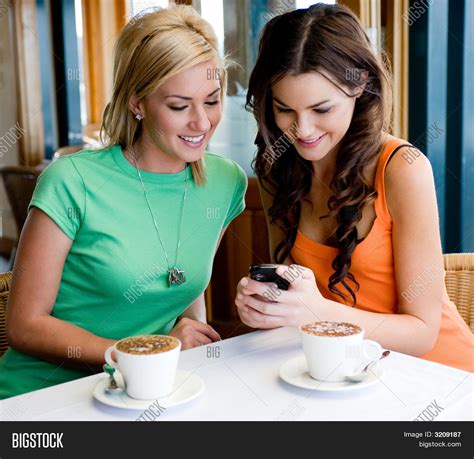 Friends Having Coffee Image And Photo Free Trial Bigstock