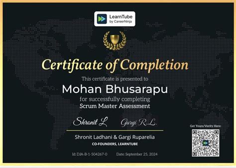 Scrum Agile Certification Mohan Bhusarapu
