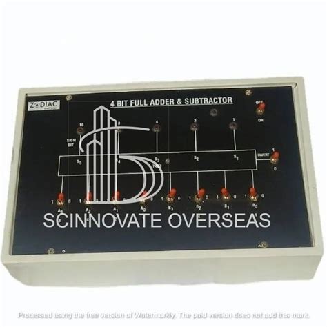 Metal Digital 4 Bit Full Adder Subtractor Electronic Lab Trainer For Laboratory At 2300 Piece