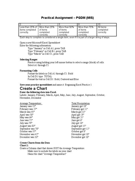 Excel Beginning Practice Activities Pdf Microsoft Excel Spreadsheet