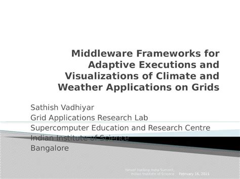 Pptx Apache Hadoop India Summit 2011 Talk Middleware Frameworks For Adaptive Executions And