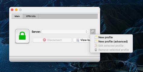 configure the openconnect gui client towards clavister netwall