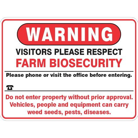 Biosecurity Signs