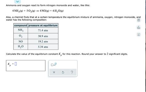 Solved Ammonia And Oxygen React To Form Nitrogen Monoxide Chegg