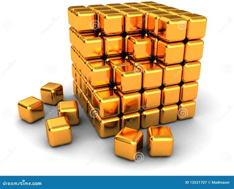 Abstract Cube Structure Stock Illustration Illustration Of Details